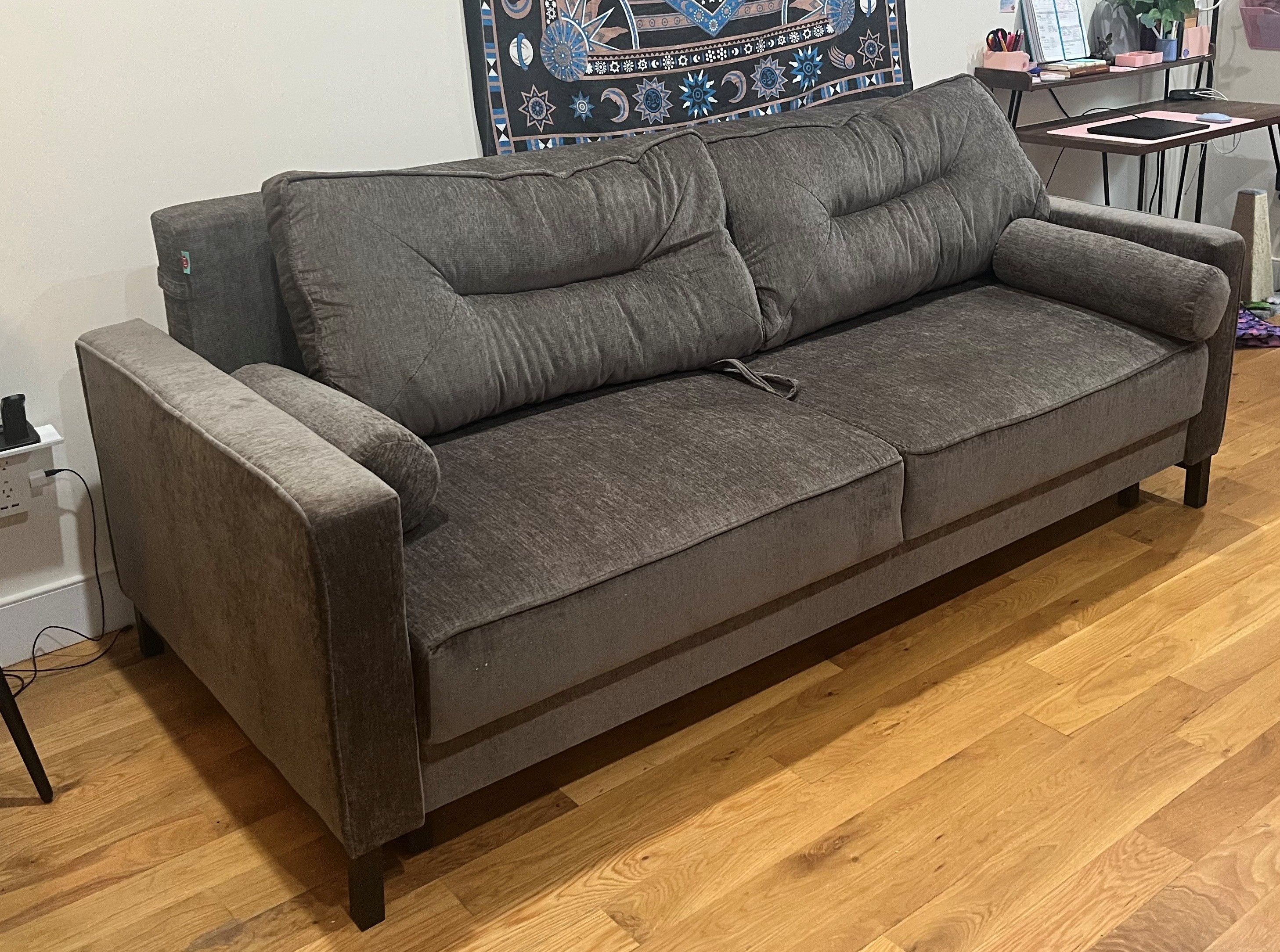 Pesaro Sofa Bed and storage at the customer's house