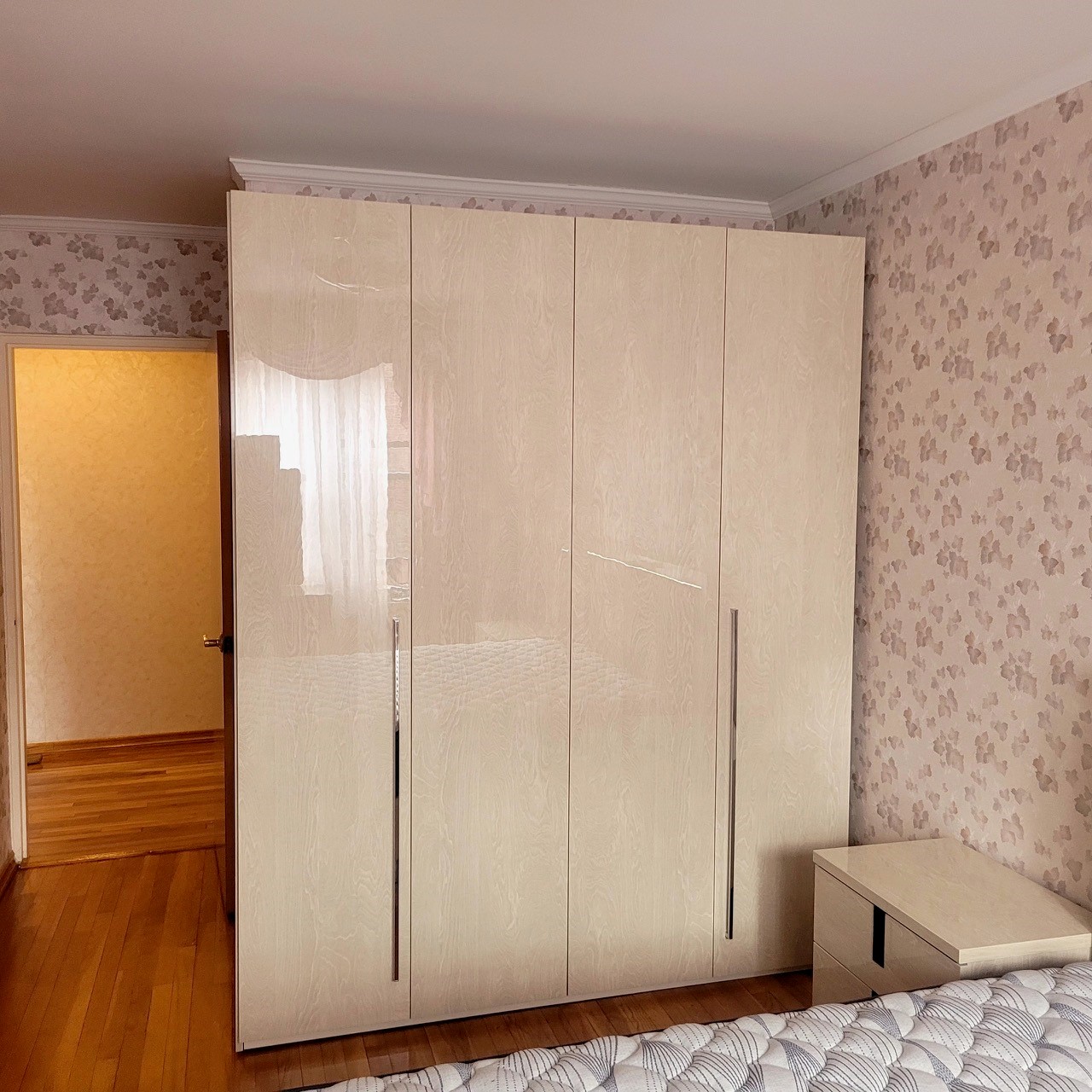 S.O Ambra Bed w/ Nightstands and 4 Door Wardrobe at the customer's house