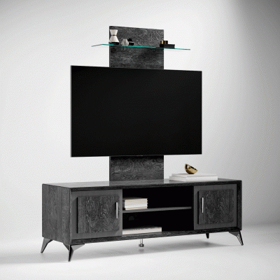 Krystal TV Cabinet + Wall Panel w/ Led light, Entertainment Centers ...