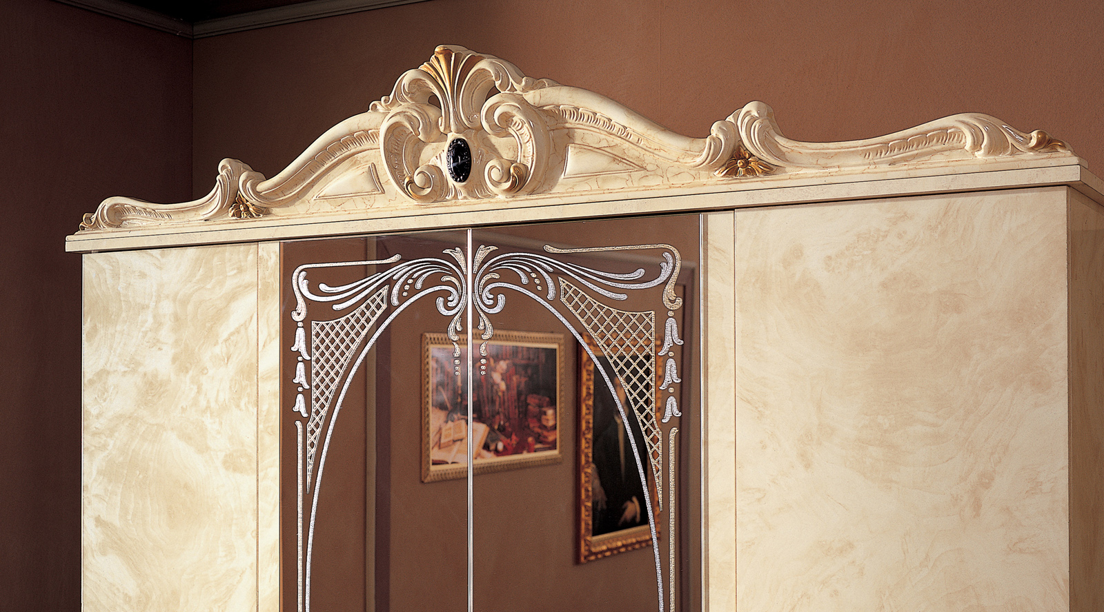 Barocco Ivory Bedroom, Classic Bedrooms QS and KS, Bedroom Furniture