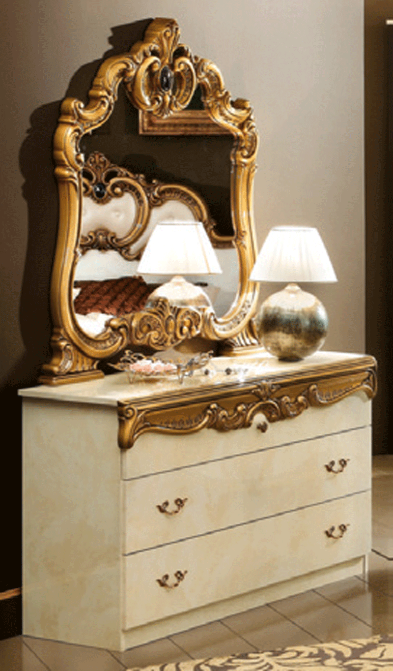 Barocco Dressers IVORY/GOLD, Dressers and Chests, Bedroom Furniture