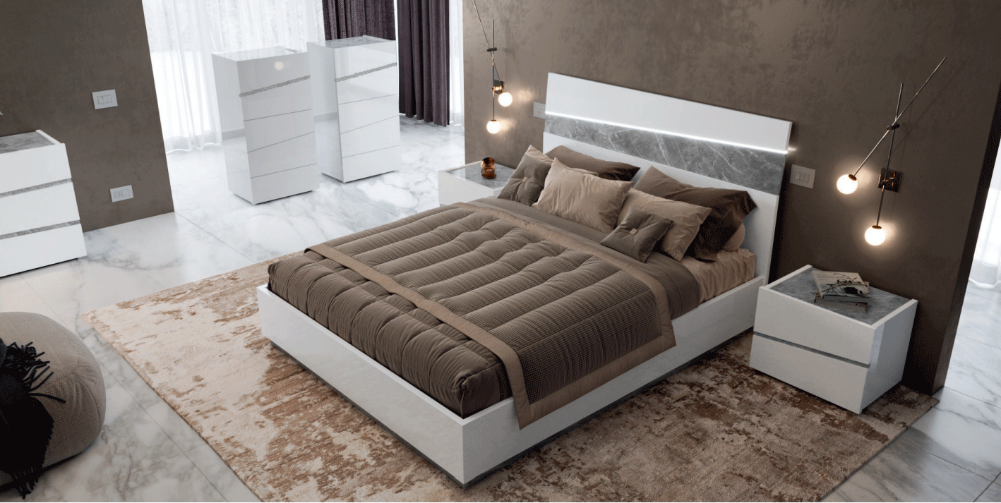 Alba Bed w/ Light, Italy, Beds, Bedroom Furniture