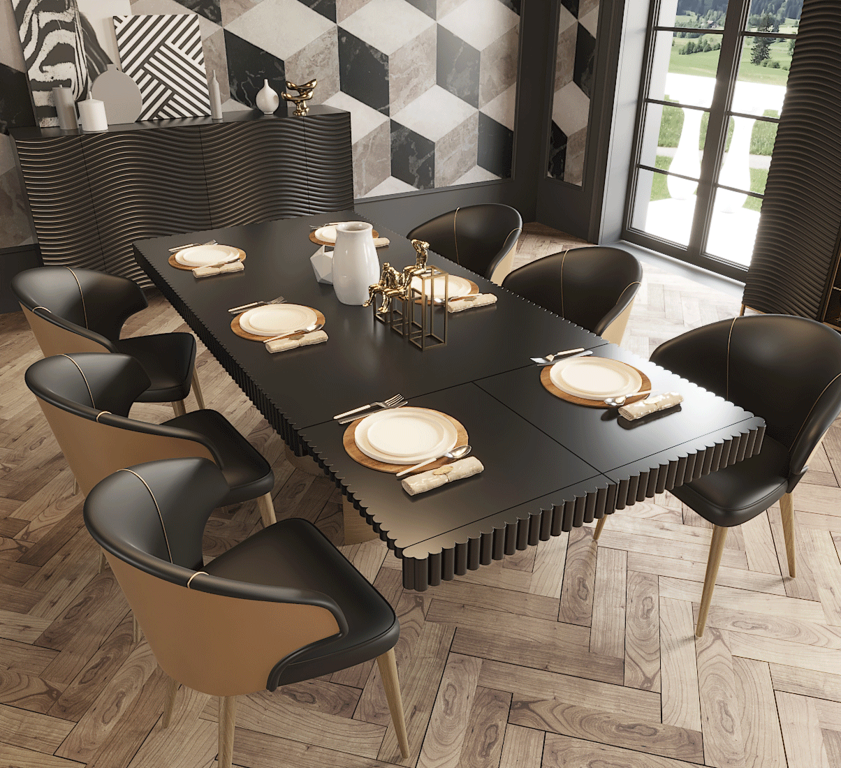 Wave Dining, Modern Dining Room Sets, Dining Room Furniture