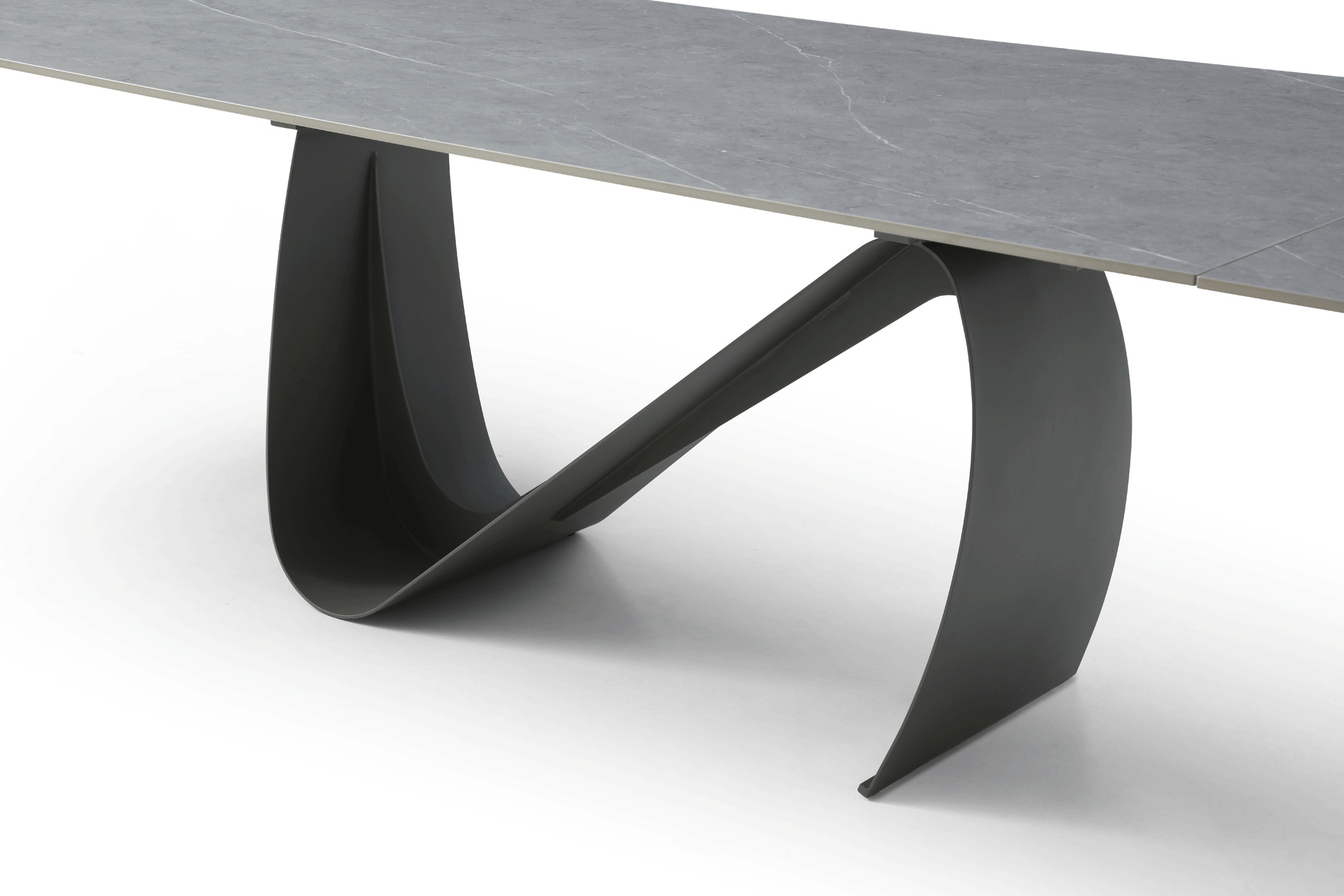 9087 Table Dark grey with 1218 swivel dark grey chair, Kitchen Tables ...